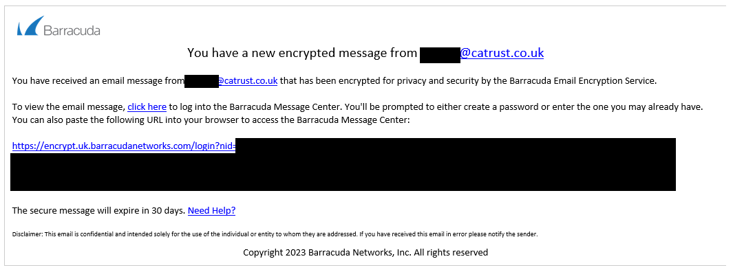 Encrypting Outgoing emails with Barracuda using Outlook for Windows – The Cam Academy Trust