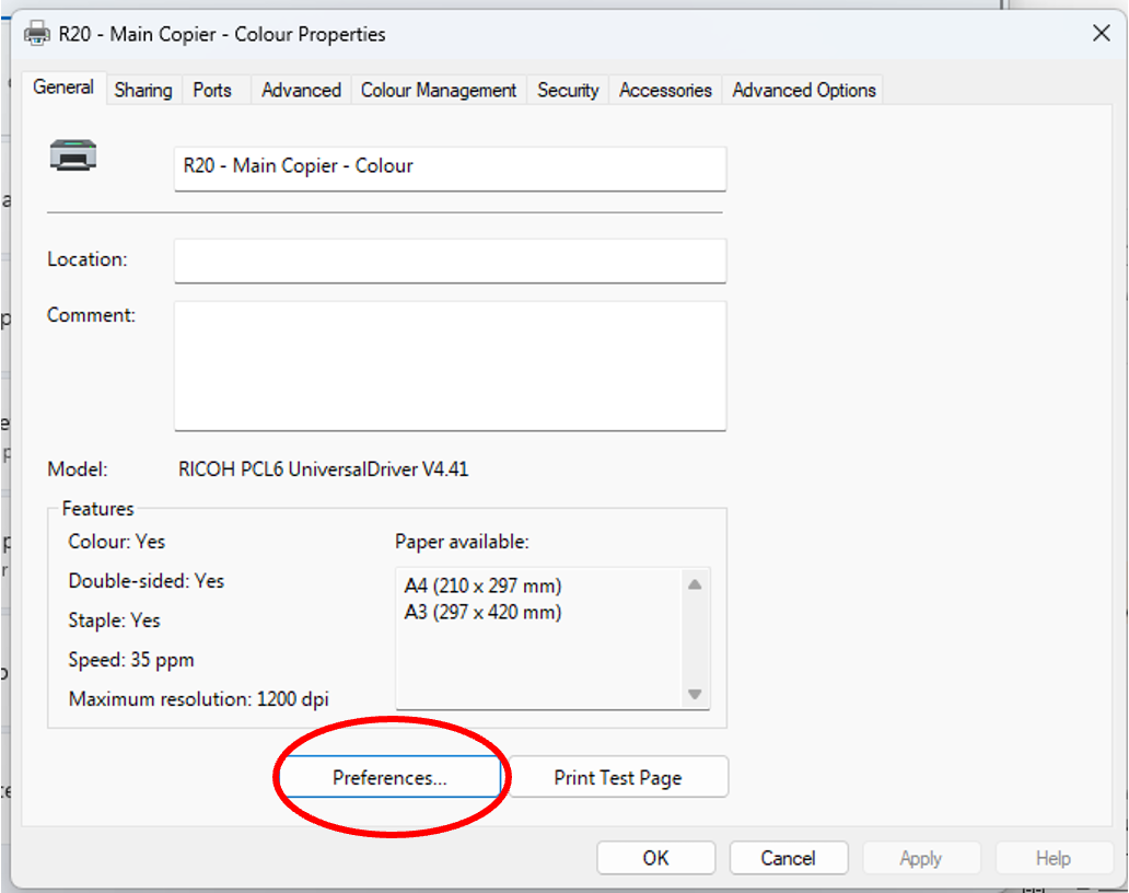 Set up Locked Print for Ricoh Printers – The Cam Academy Trust