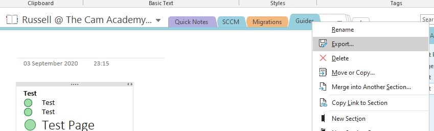 Export Section – The Cam Academy Trust