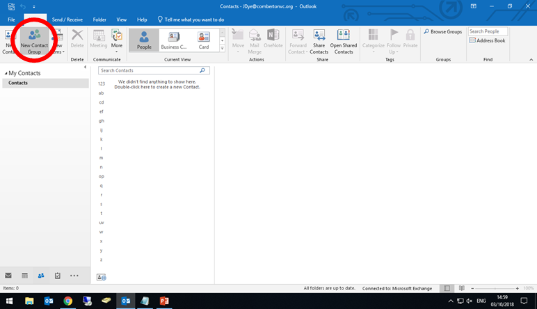 Creating Email Groups in Windows 10 – The Cam Academy Trust