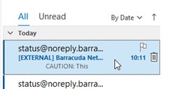 Using Barracuda Outlook Add-in to report emails in Outlook for Windows ...