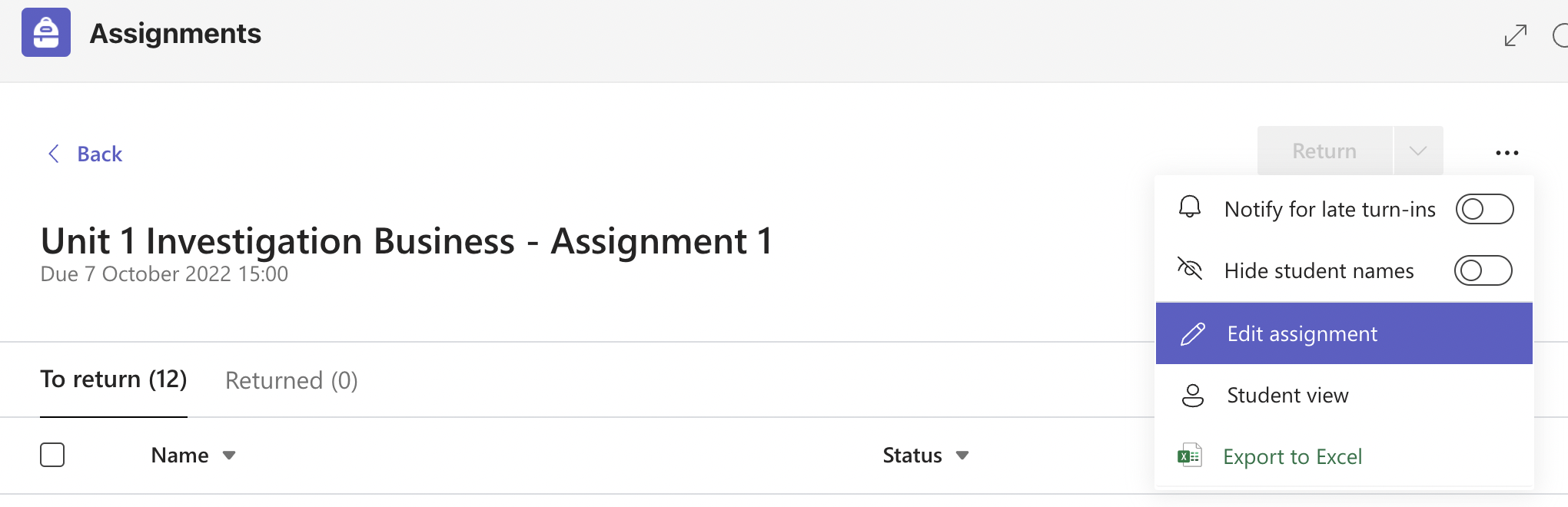 Add new students to existing assignments – The Cam Academy Trust